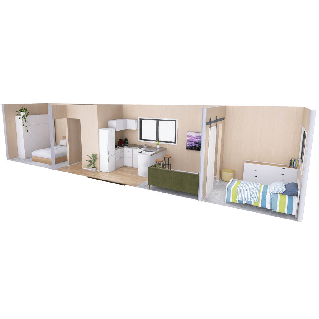 12.5m Two Bedroom Self-Contained Unit