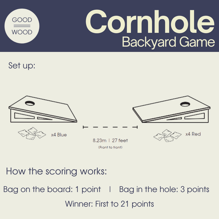 Cornhole Backyard Game | Good Wood Products NZ